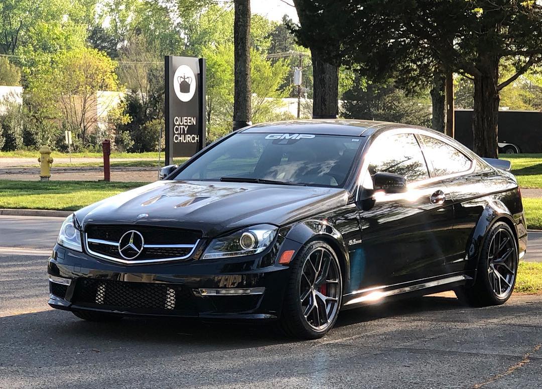 GMP Performance-Tuned AMG C63 on Forgeline One Piece Forged Monoblock VX1R Wheels - CarBuff Network