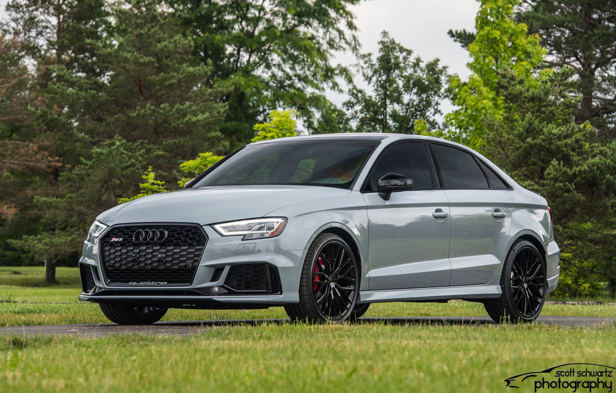 Gary Smith's Audi RS3 on Forgeline One Piece Forged Monoblock ZH1 ...