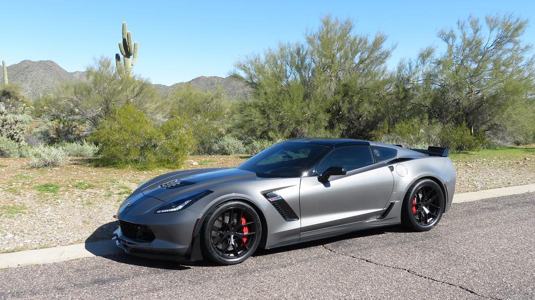 Bill McGee's C7 Corvette Z06 on Forgeline One Piece Forged Monoblock ...