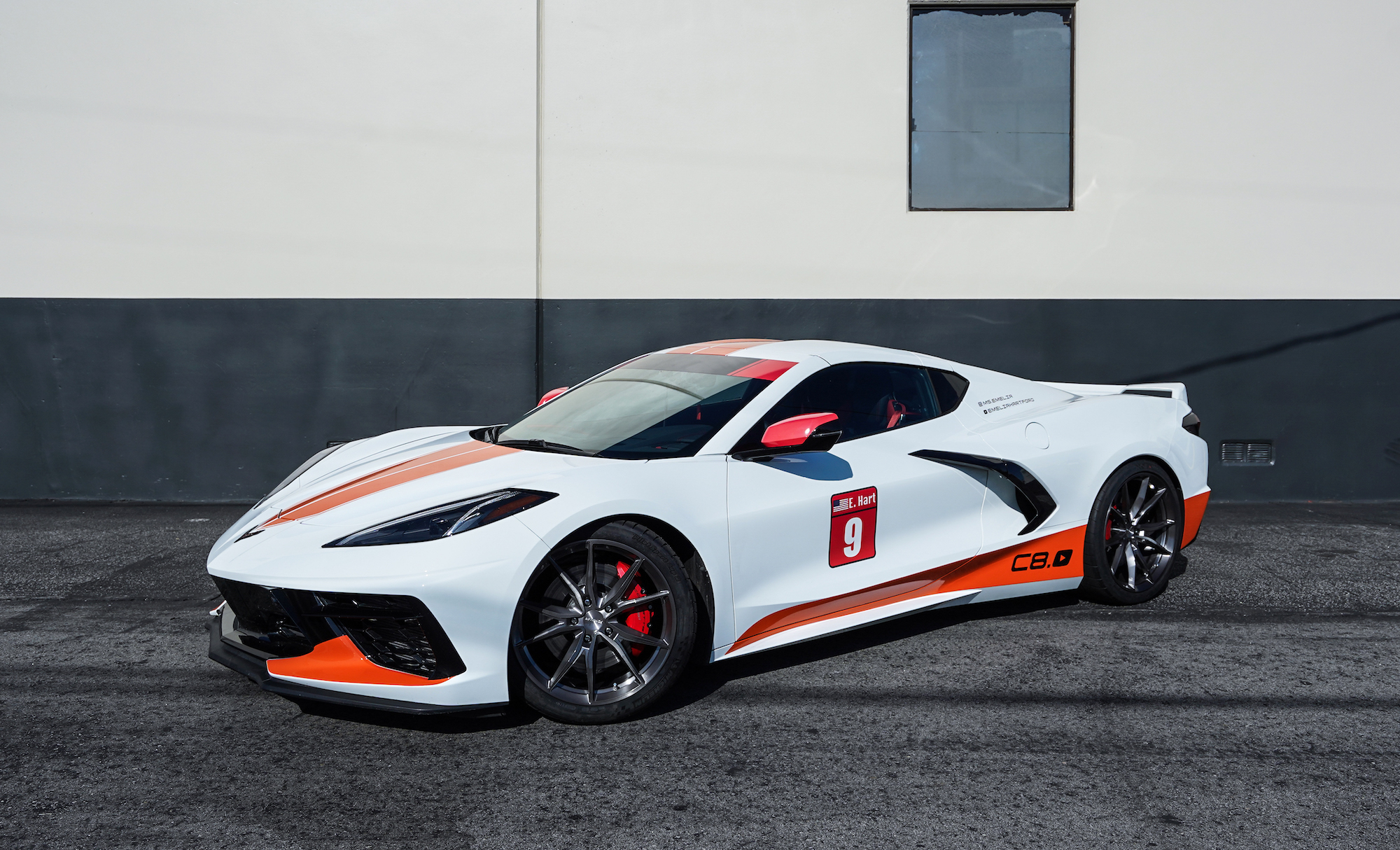 Emelia Hartford’s Twin-Turbo C8 Corvette on Forgeline Monoblock NW101 ...