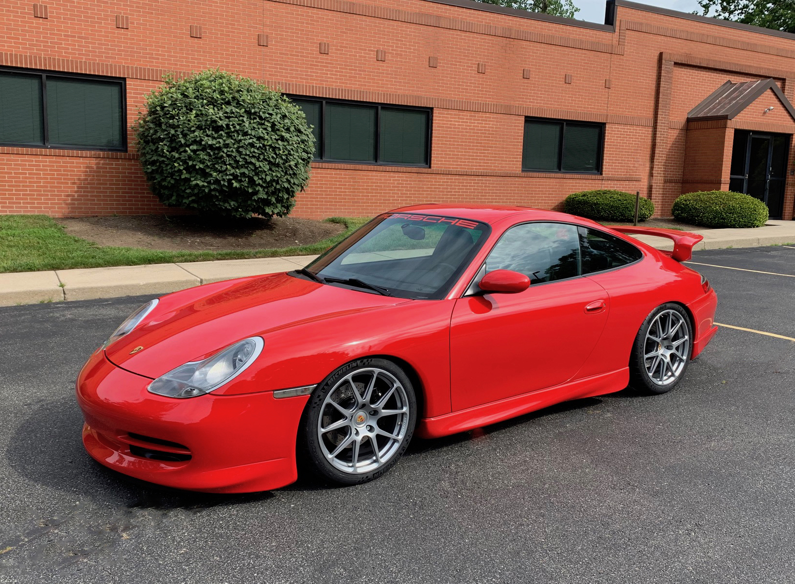 Forgeline Customer's Red 996 Porsche 911 Carrera on Forgeline GS1 ...