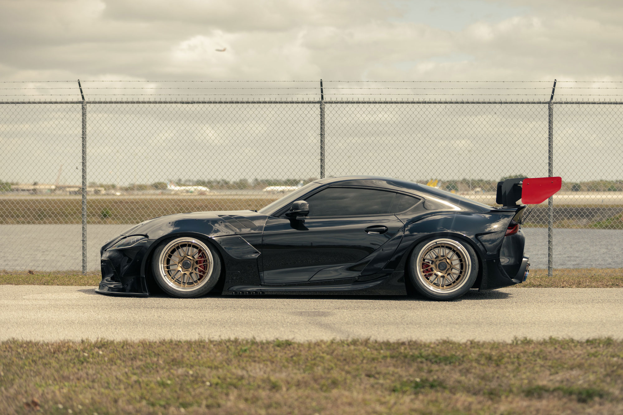 Oscar’s Titan Motorsports Toyota Supra on Forgeline GX3R Open Lug ...