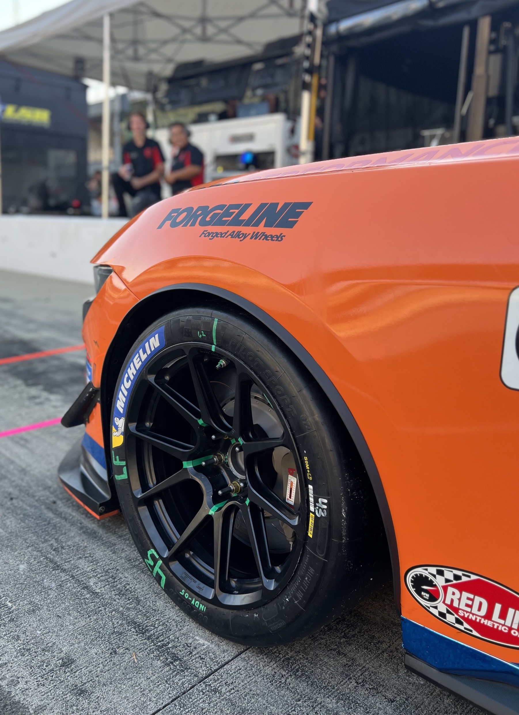 Forgeline GS1R on Ford Mustang GT4 at IMSA Indy - CarBuff Network