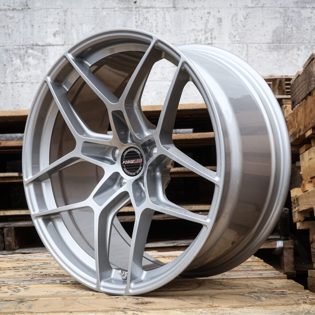 Forgeline VV1R Wheels Finished in Metallic Silver - CarBuff Network