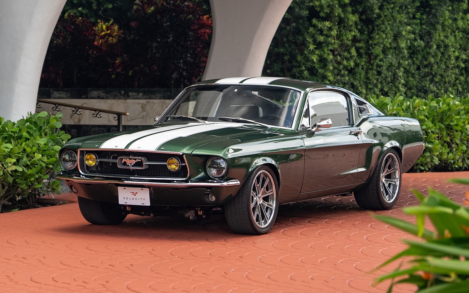 Velocity Restorations 1967 Ford Mustang on Forgeline Grudge Wheels ...